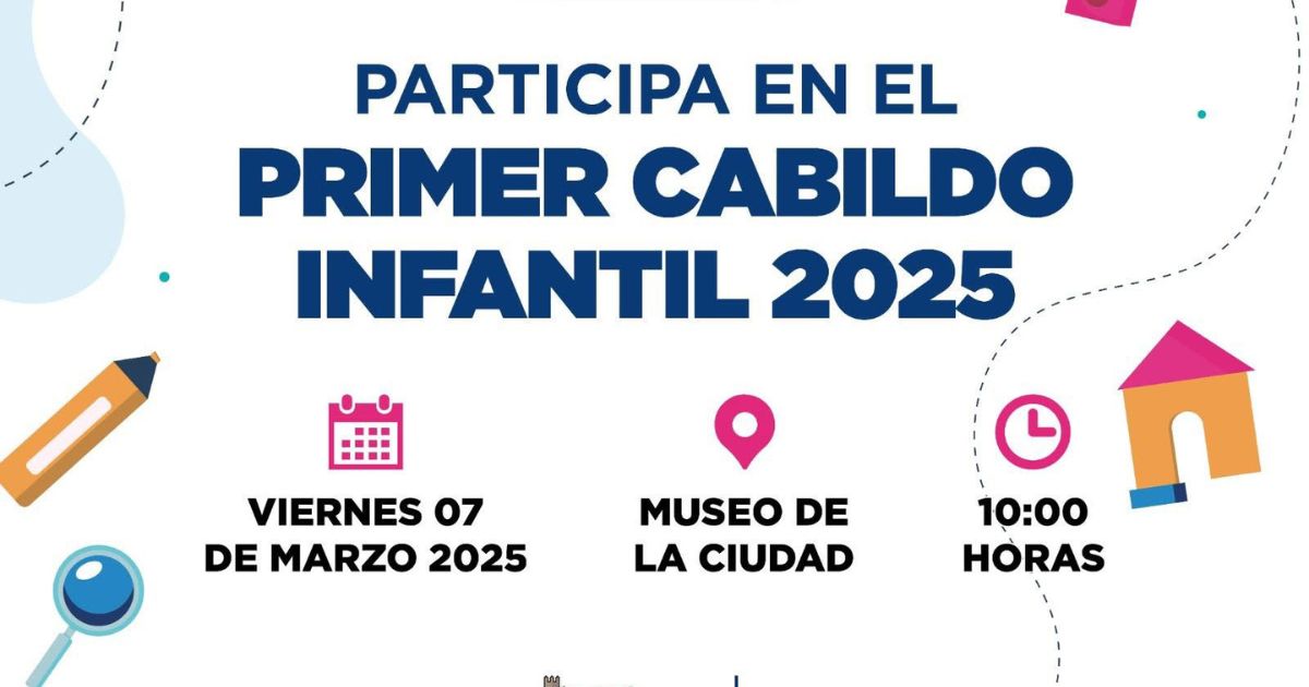 Abierta la convocatoria para participar en el Cabildo Infantil 2025 ... Abierta la convocatoria para participar en el Cabildo Infantil 2025 ...